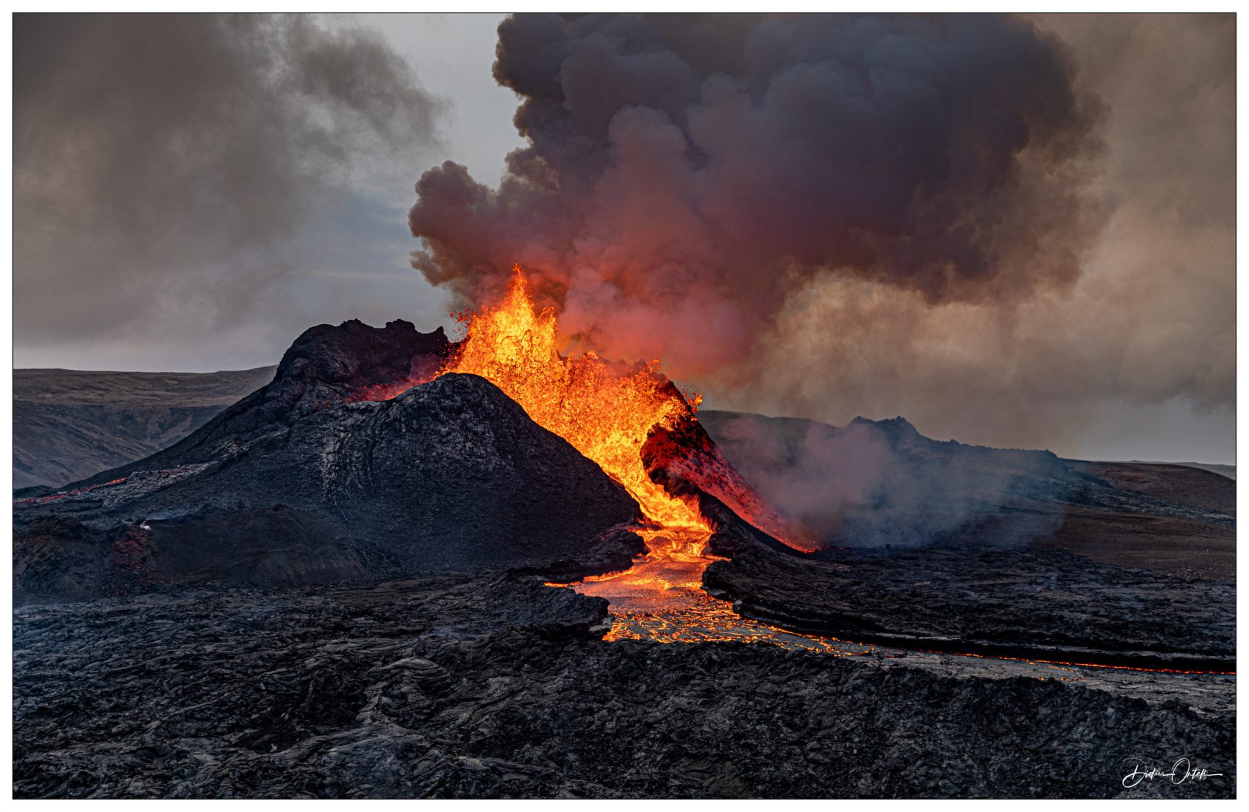 Volcan Fagradalsfjall - Islande - Ortelli